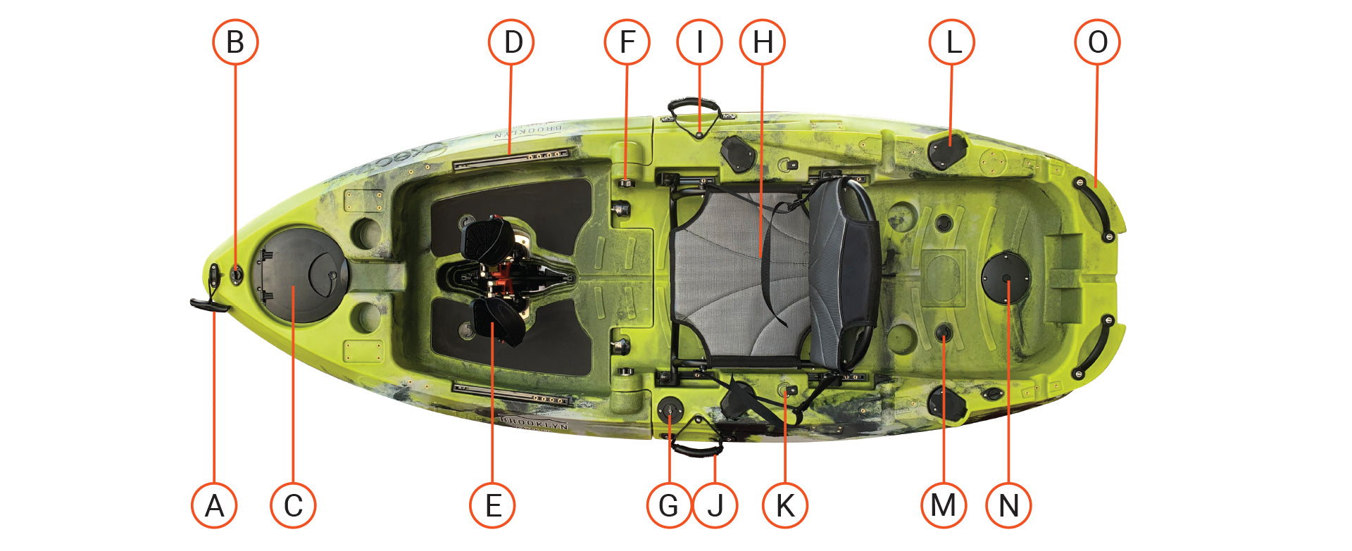 BKC FPK Single Foldable Kayak, 8-foot, w/ Pedal Drive – Brooklyn Kayak ...